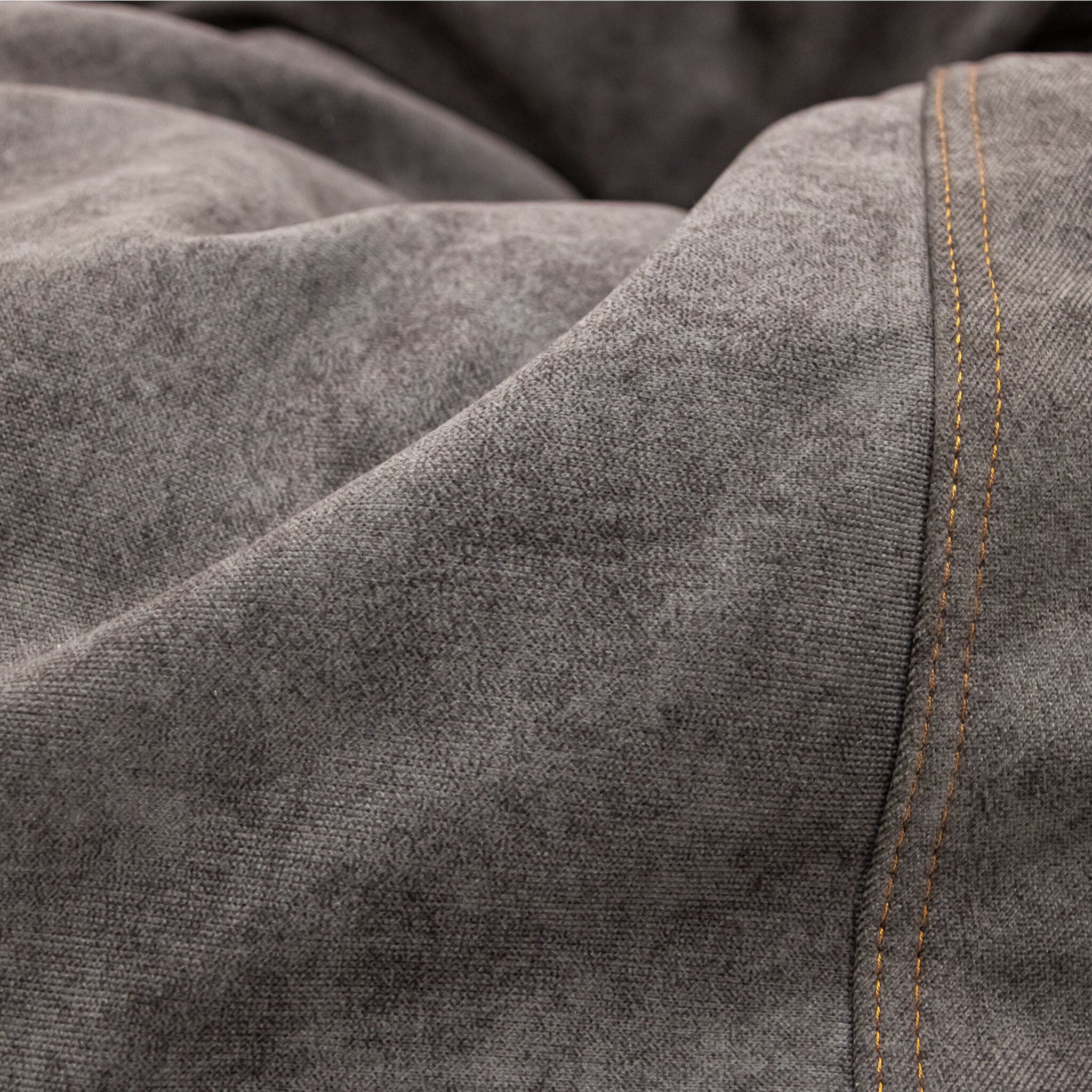 Pouf Footstool - Sueded Denim | CordaRoy's Convertible Bean Bags